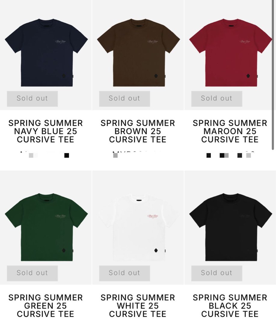 SVG CURSIVE SS25, Men's Fashion, Tops & Sets, Tshirts & Polo Shirts on ...