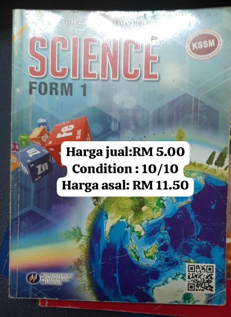 SCIENCE FORM 1 TEXTBOOK KSSM , MATHEMATICS FORM 1 TEXTBOOK KSSM ...