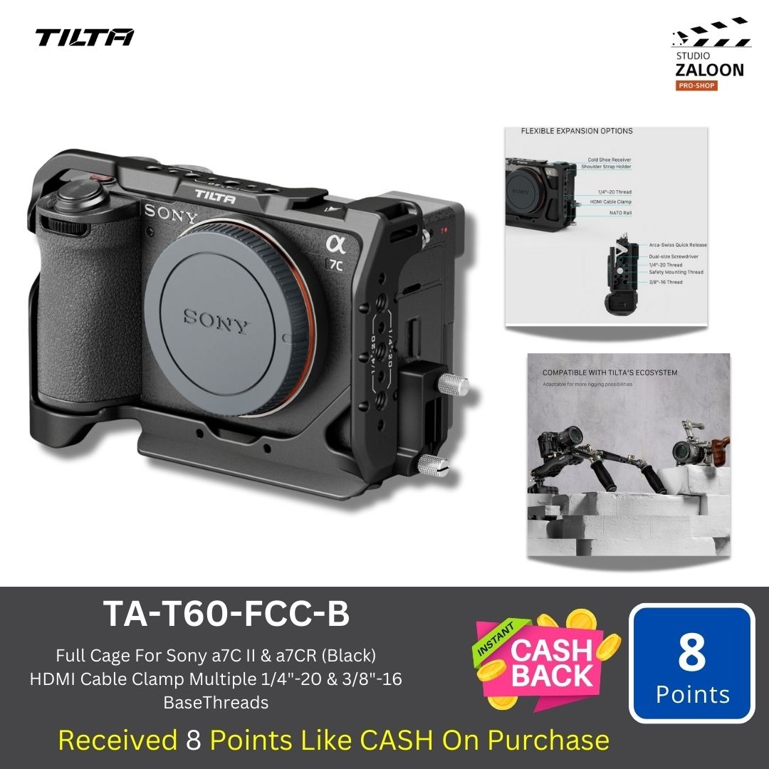 Tilta TA-T60-FCC-B Full Camera Cage for Sony a7C II & a7CR / a7CII /7CR ...