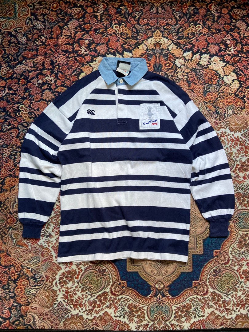 VINTAGE CANTERBURRY POLO RUGBY AMERICA CUP 1995, Men's Fashion, Tops & Sets, Tshirts & Polo ...