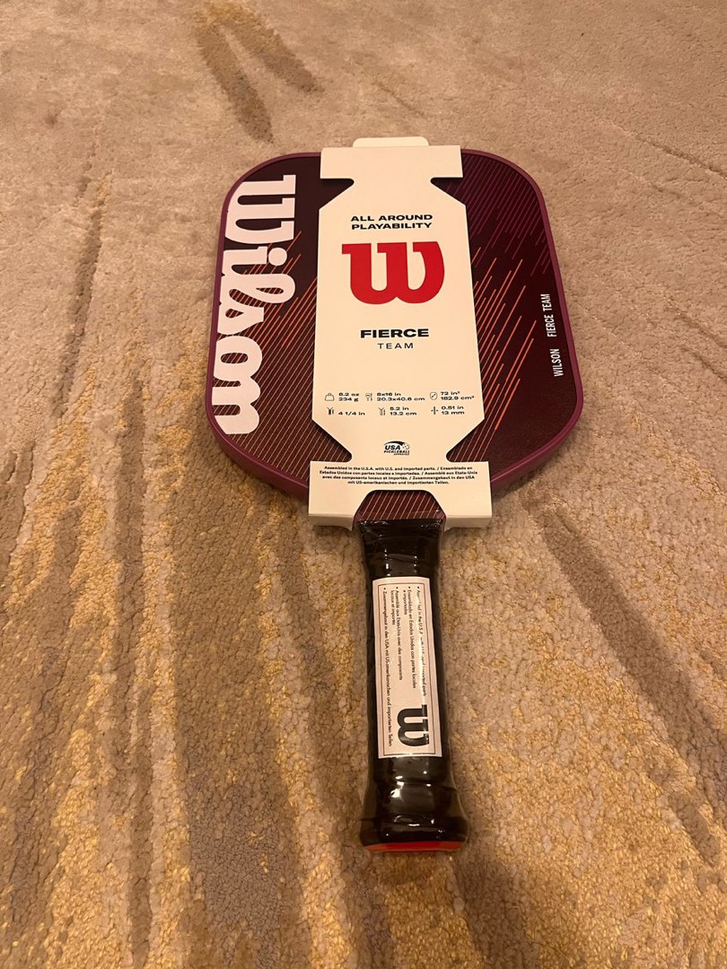 Wilson Fierce Team Paddle Pickleball, Sports Equipment, Sports & Games ...