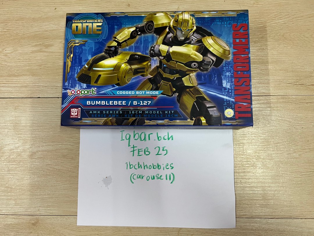 YOLOPARK TRANSFORMERS ONE BUMBLE BEE, Hobbies & Toys, Toys & Games on ...