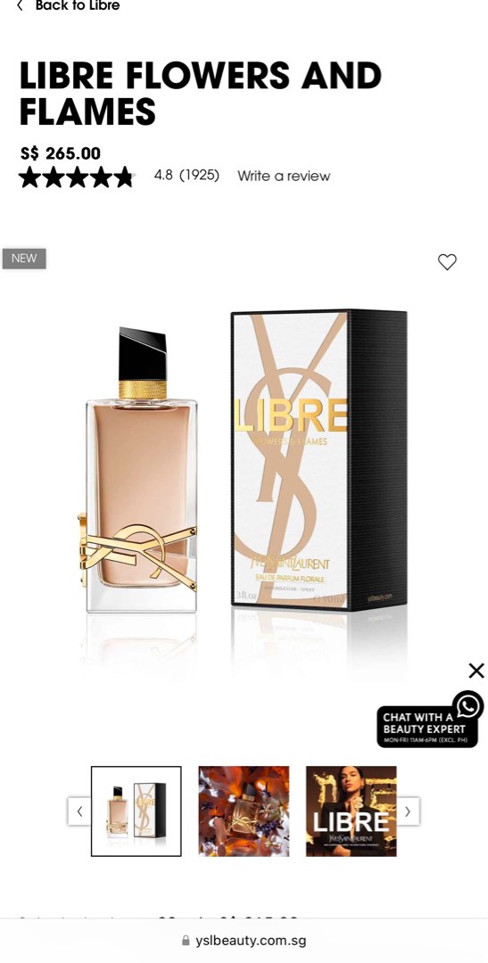YSL LIBRE FLOWERS AND FLAMES EDP 50mL, Beauty & Personal Care ...