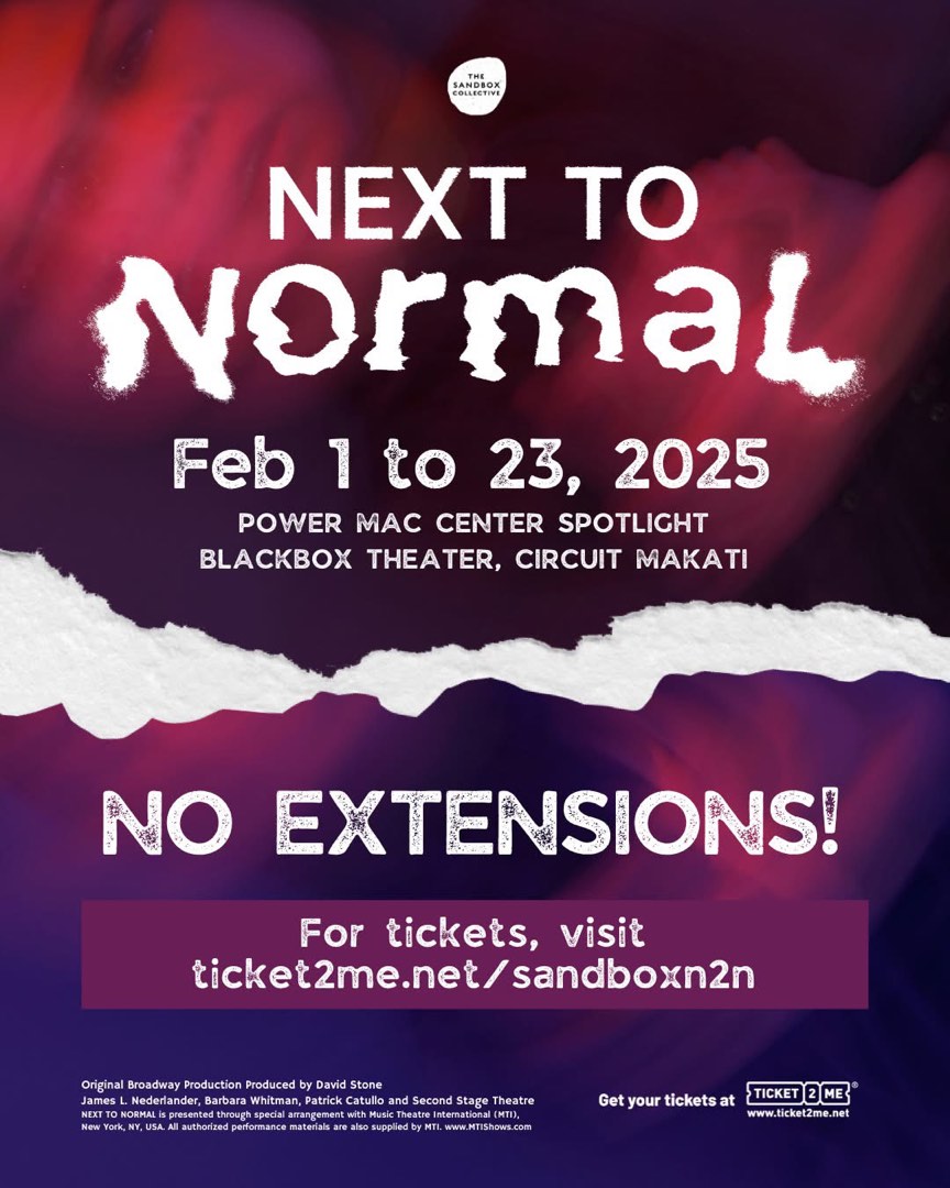 3 Tickets - Next to Normal (Feb. 15, 2025), Tickets & Vouchers, Event Tickets on Carousell