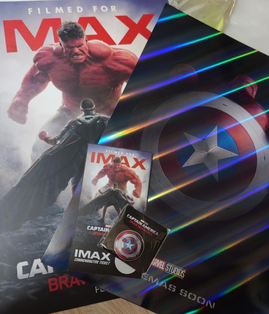 【限量】美國隊長4：勇敢新世界 Captain America: Brave New World IMAX 獨有 及 特殊雷射 A3 海報 ...