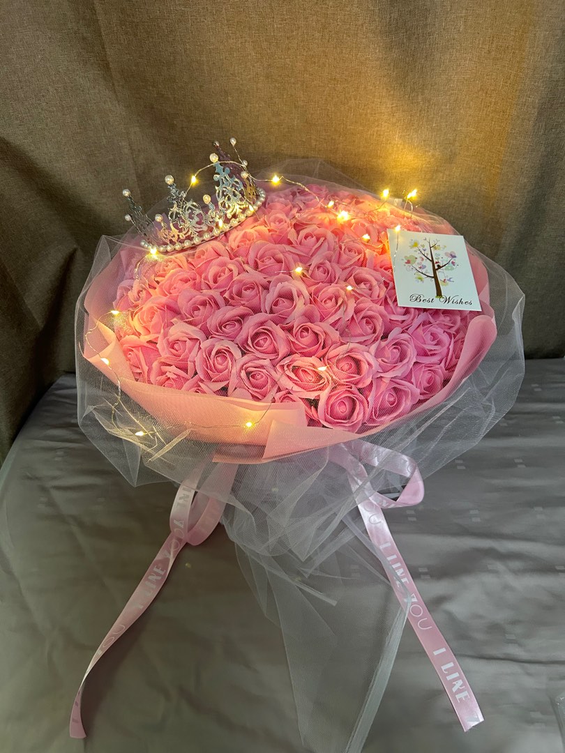 99🌹PINK ROSE BOUQUET🌹Valentine’s Day🌹Birthday•Proposal•Anniversary•ROM🌹 ...