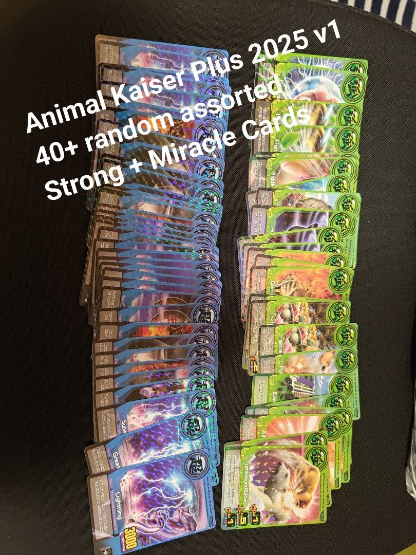 ️ New Ver 2025 Animal Kaiser Plus Strong & Miracle Cards (40+ random ...