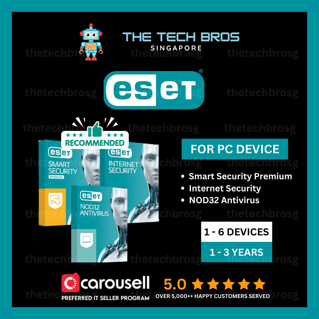 ⭐ Original Genuine ESET Antivirus Software for Windows & MacOS | SMART ...