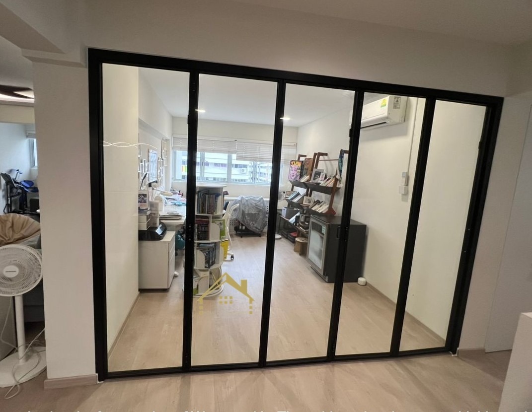 Home Office Study Room Create a Glass Enclosed H/O allows Light and ...