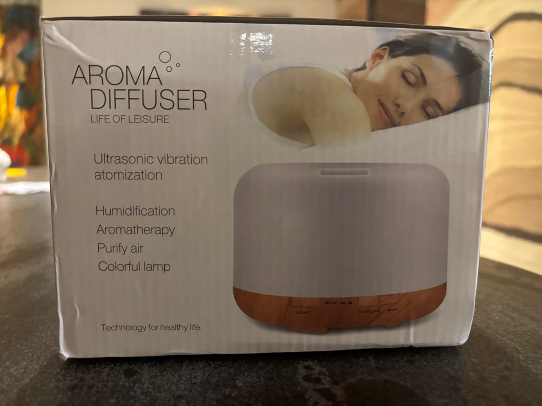 Aroma diffuser 500ml, Health & Nutrition, Massage Devices on Carousell
