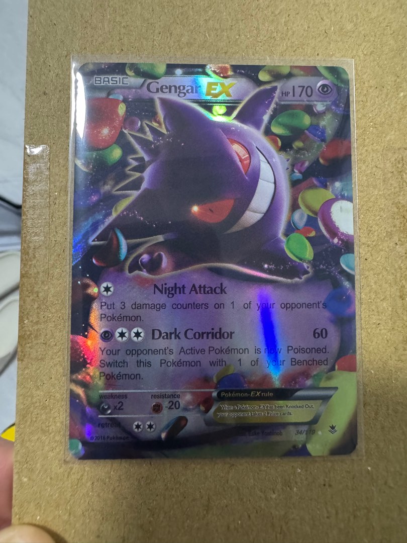 Basic Gengar Ex pokemon card Evolutions, Hobbies & Toys, Memorabilia ...