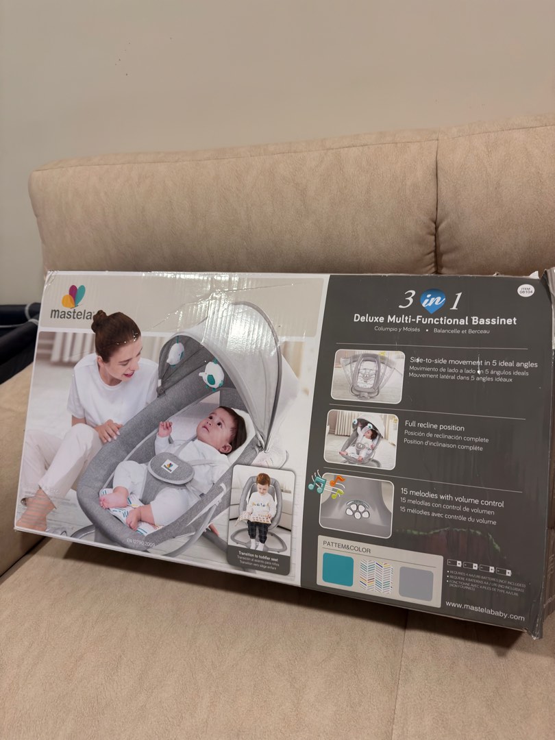 Bassinet Mastela Deluxe Multi Functional 3 in 1, Babies & Kids, Baby ...