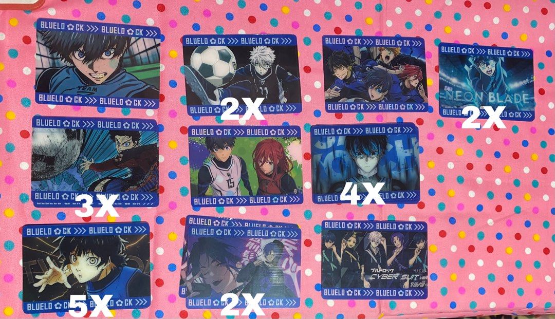 blue lock pvc cards isagi nagi reo bachira barou chigiri rin kaiser ...