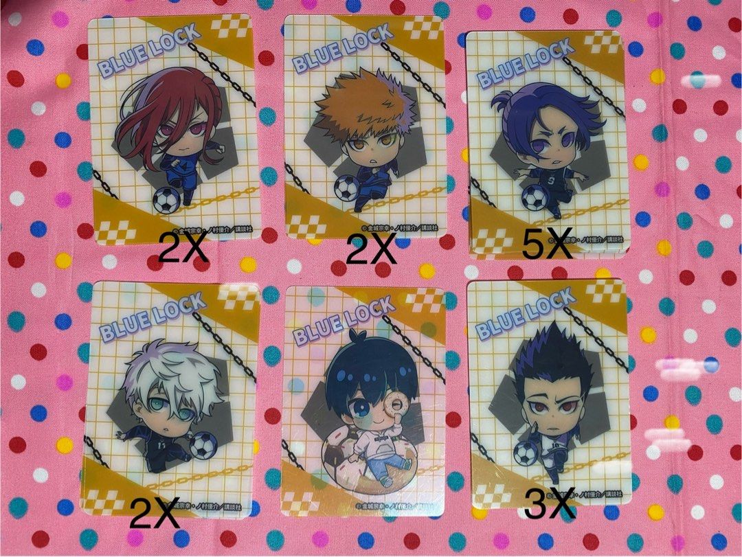 blue lock pvc cards isagi nagi reo bachira barou chigiri rin kaiser ...