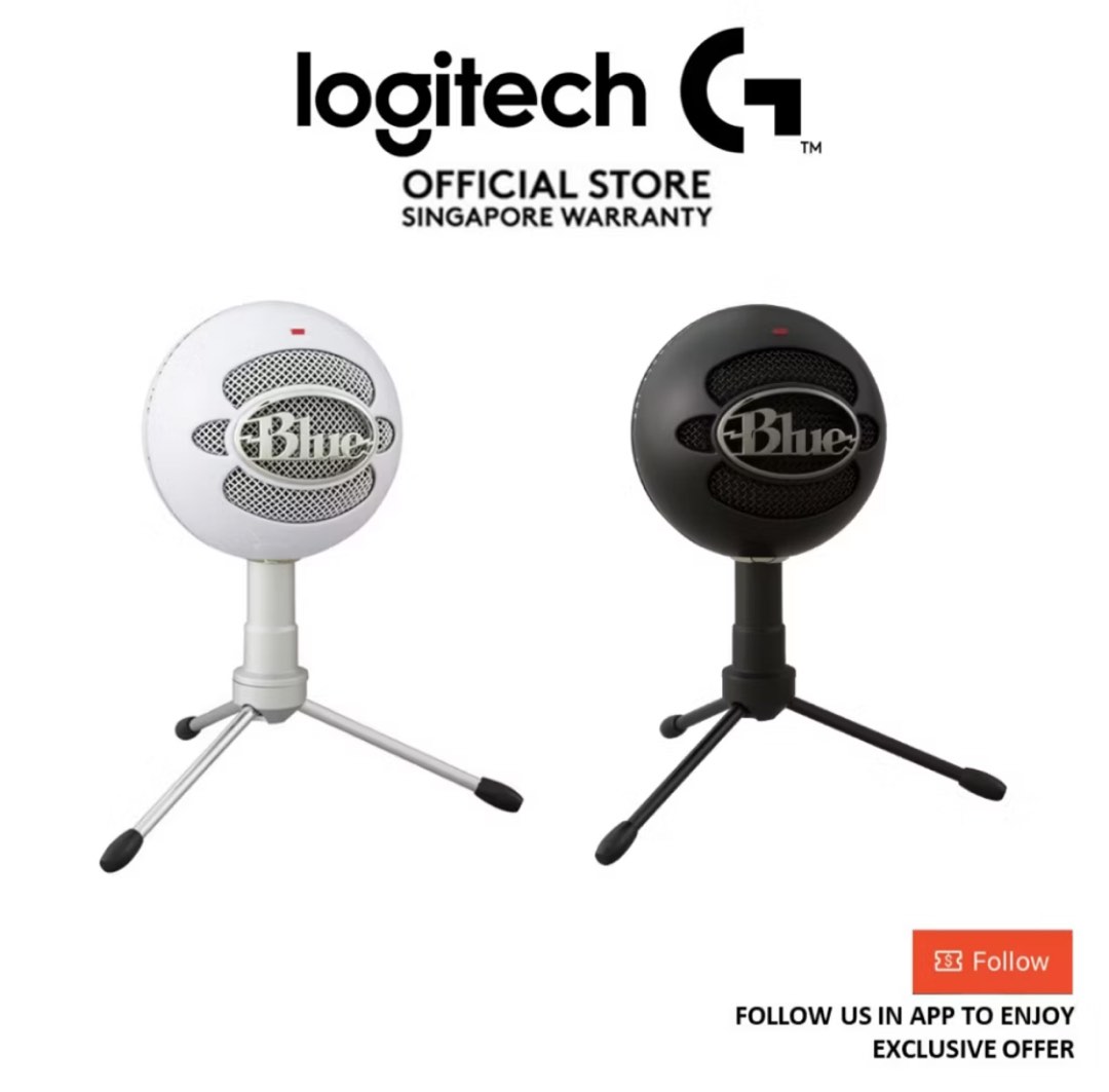 BRAND NEW LOGITECH MICROPHONE SNOWBALL ICE (BLACK), Audio, Microphones ...
