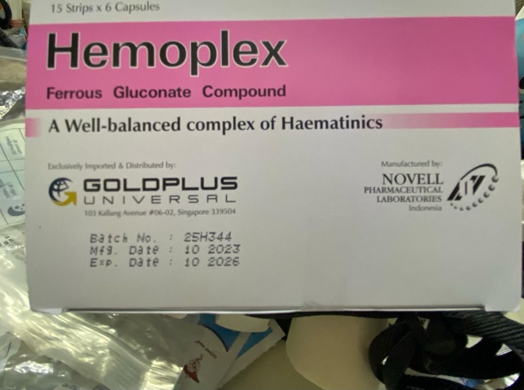 Brand New Sealed Hemoplex single box of 90m capsules, expiry 10/2026, Health & Nutrition ...