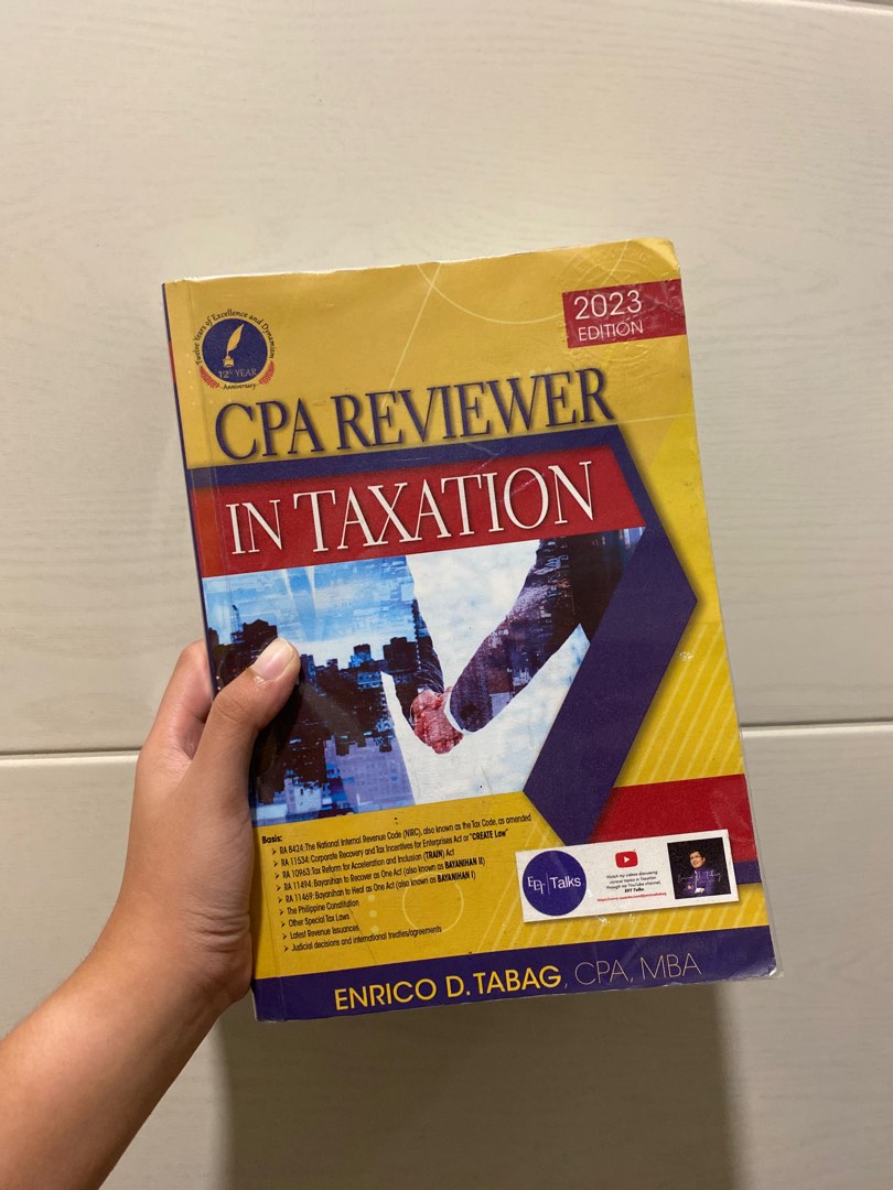 CPA Reviewer in Taxation by Tabag (2023), Hobbies & Toys, Books ...