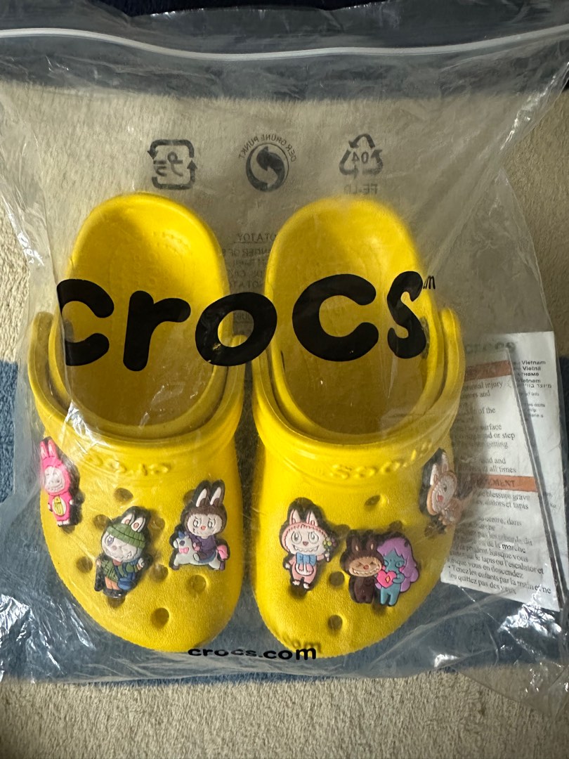 Crocs Classic C8 Labubu Jibbitz, 兒童＆孕婦用品, 嬰兒及小童流行時尚 - Carousell