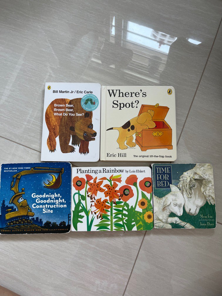 Board books Eric Carle Books where is spot brown bear planting a ...