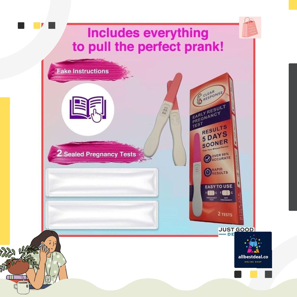 Fake Pregnancy Test Prank Pregnancy Test Positive Fake Early Result ...