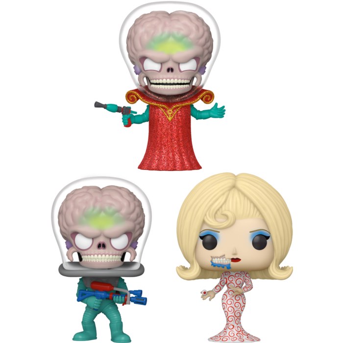 Funko Pop! Movies: Mars Attacks - Martian Ambassador #1874/Martian Spy ...
