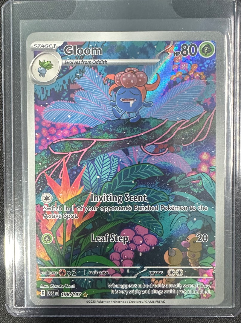 Gloom Illustration Rare IR - Obsidian Flames Pokemon TCG, Hobbies & Toys, Toys & Games on Carousell