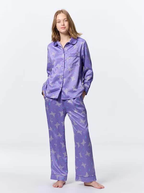 GU Satin Pajamas | JAPAN FINDS, Women's Fashion, Dresses & Sets, Sets ...
