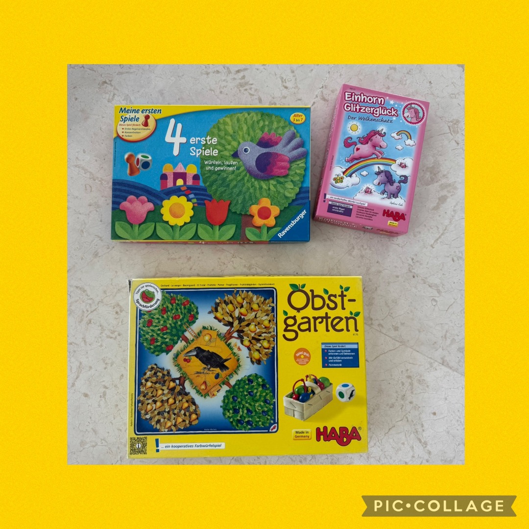 Haba German Boardgames Bundle Obstgarten ( Wood toy figures), Hobbies ...