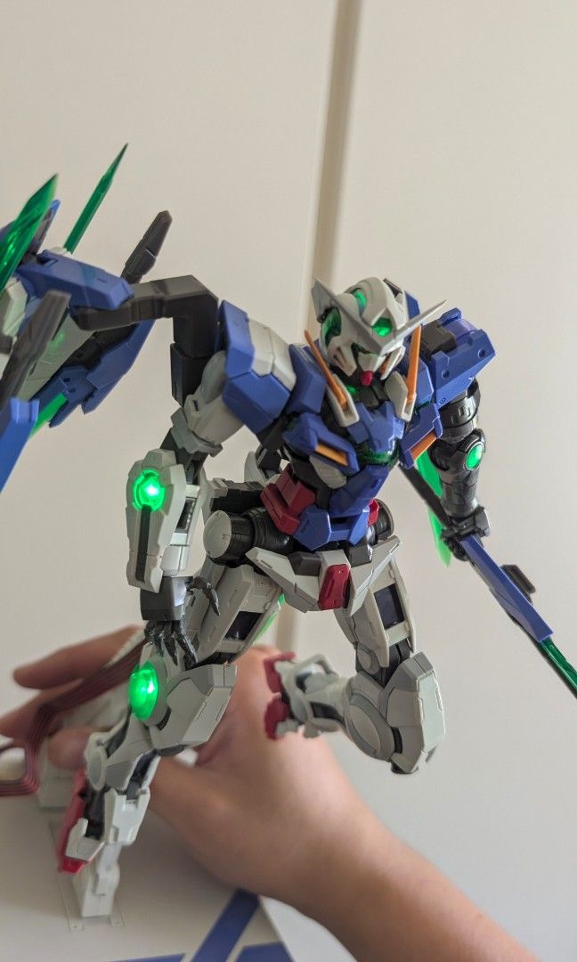 Hobbystar MG Exia Gundam + R4 conversion with LED, Hobbies & Toys, Toys ...