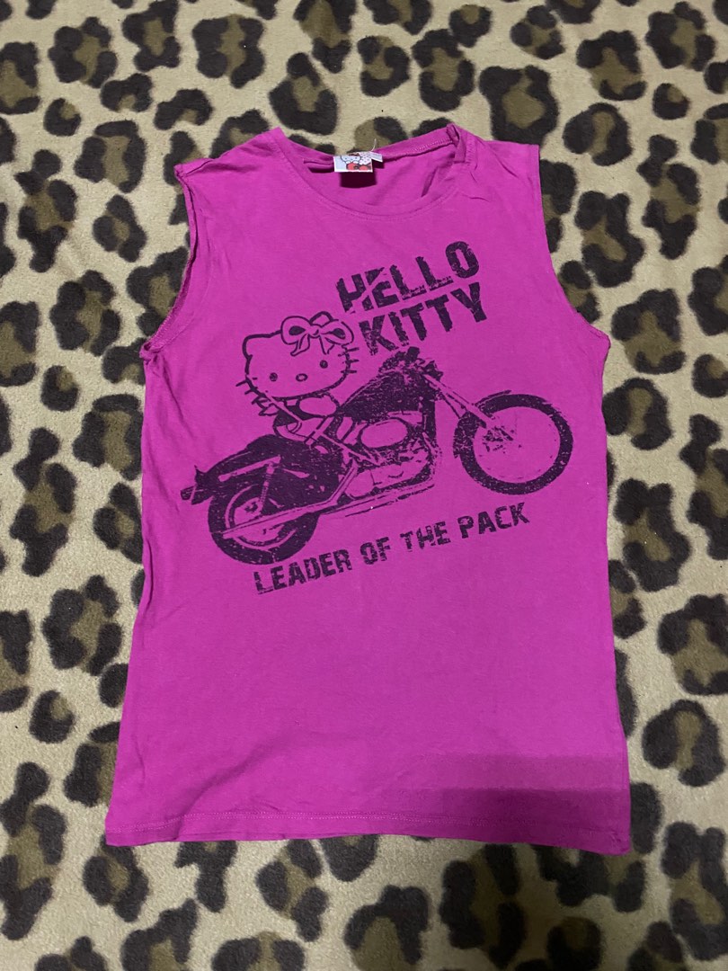 Hot pink Hello kitty top, Women's Fashion, Tops, Sleeveless on Carousell