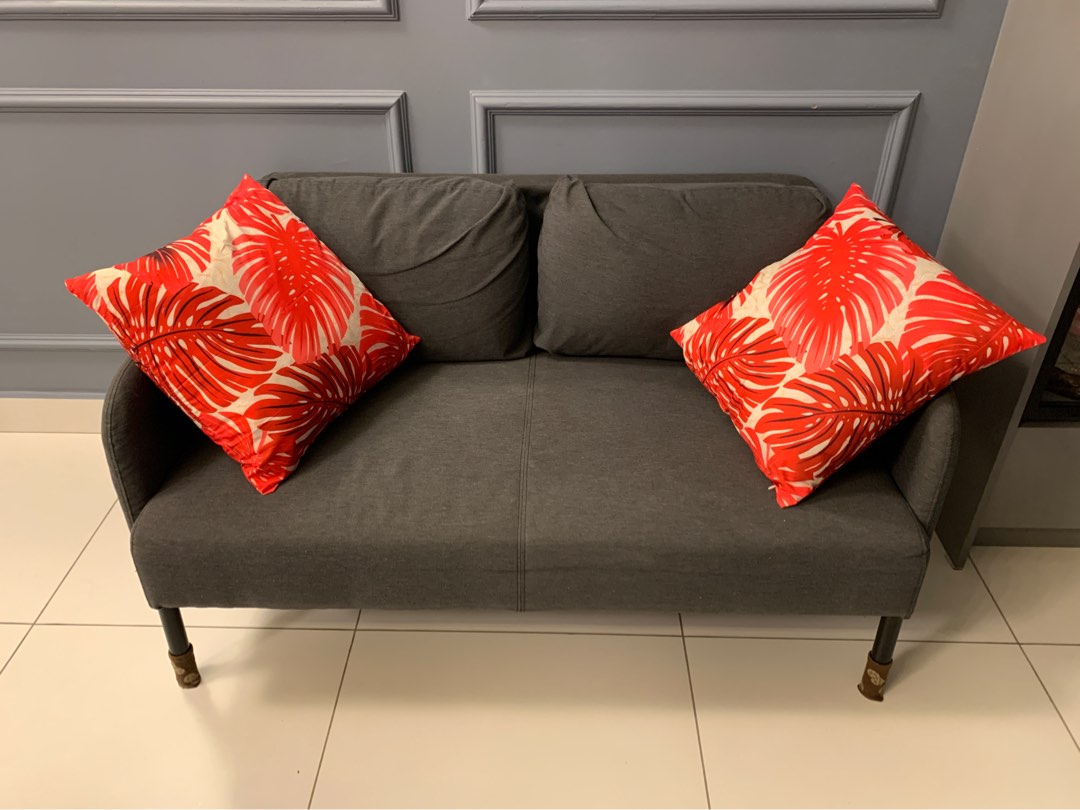 iKea Glostad 2-Seater Multi-Purpose Sofa + Free 2 Cushion, Furniture ...