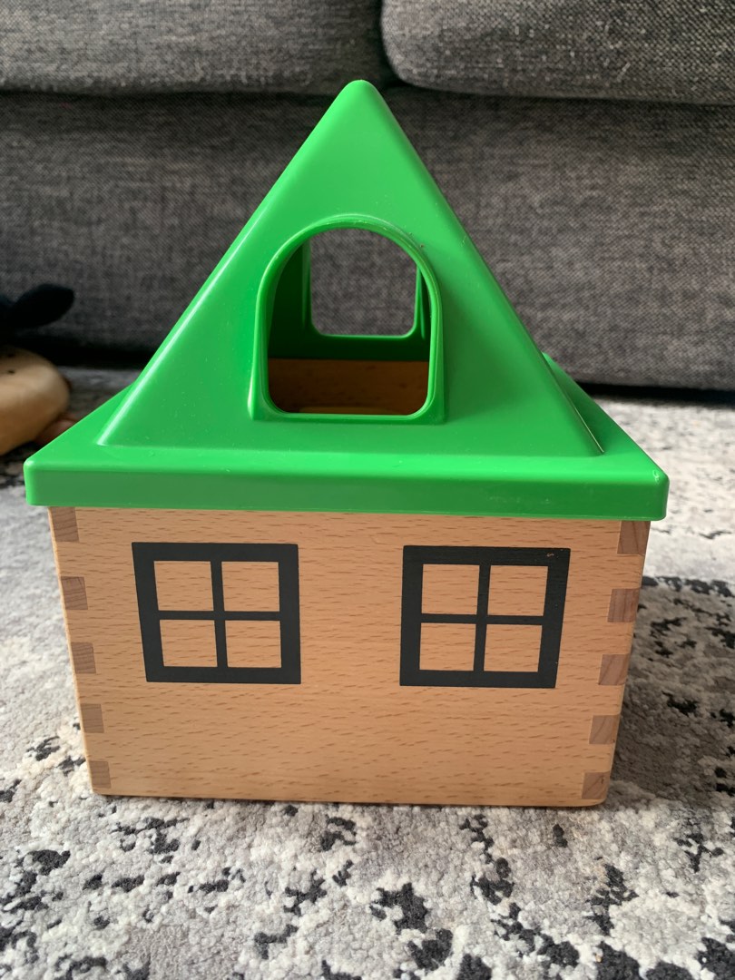 IKEA Wooden Schoolhouse Shape Sorter, Hobbies & Toys, Toys & Games on ...