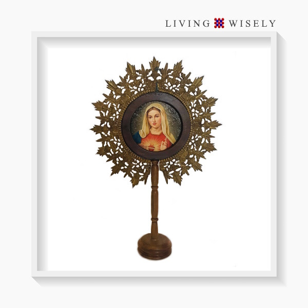 Immaculate Heart of Mary Monstrare / Monstrance / Monstrancia Oil ...
