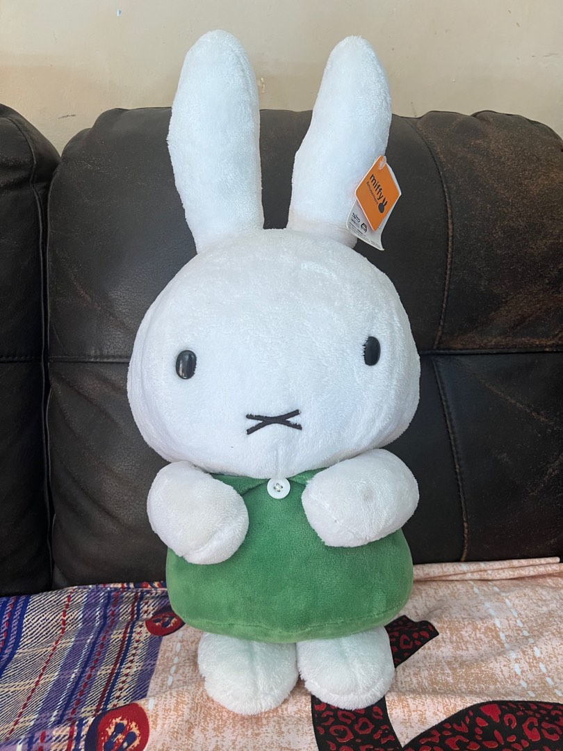 Miffy green classic plush, Hobbies & Toys, Toys & Games on Carousell