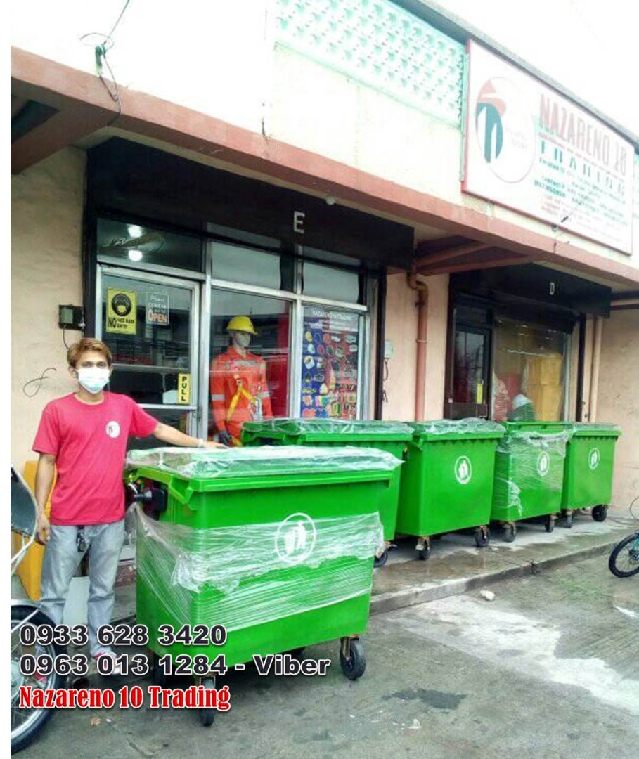 Mobile Waste bin With Wheels 660 Liters 1100 Liters 1350 Liters ...