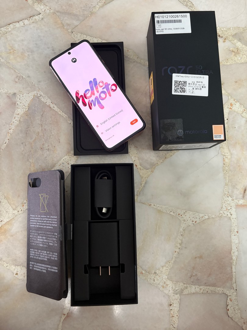 Motorola Razr 50 Ultra Peach Fuzz 512GB, Mobile Phones & Gadgets ...