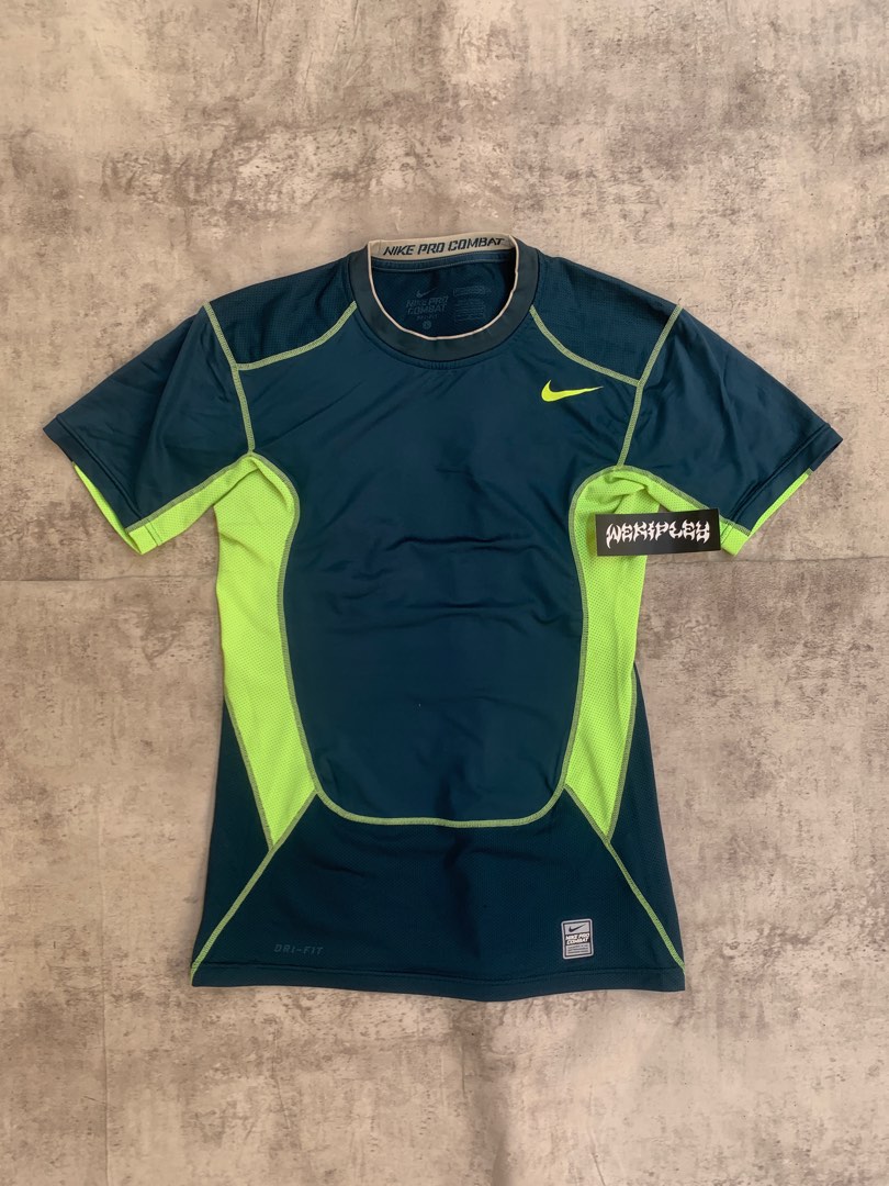Nike pro combat compression kaos jersey olahraga running lari sport gym ...