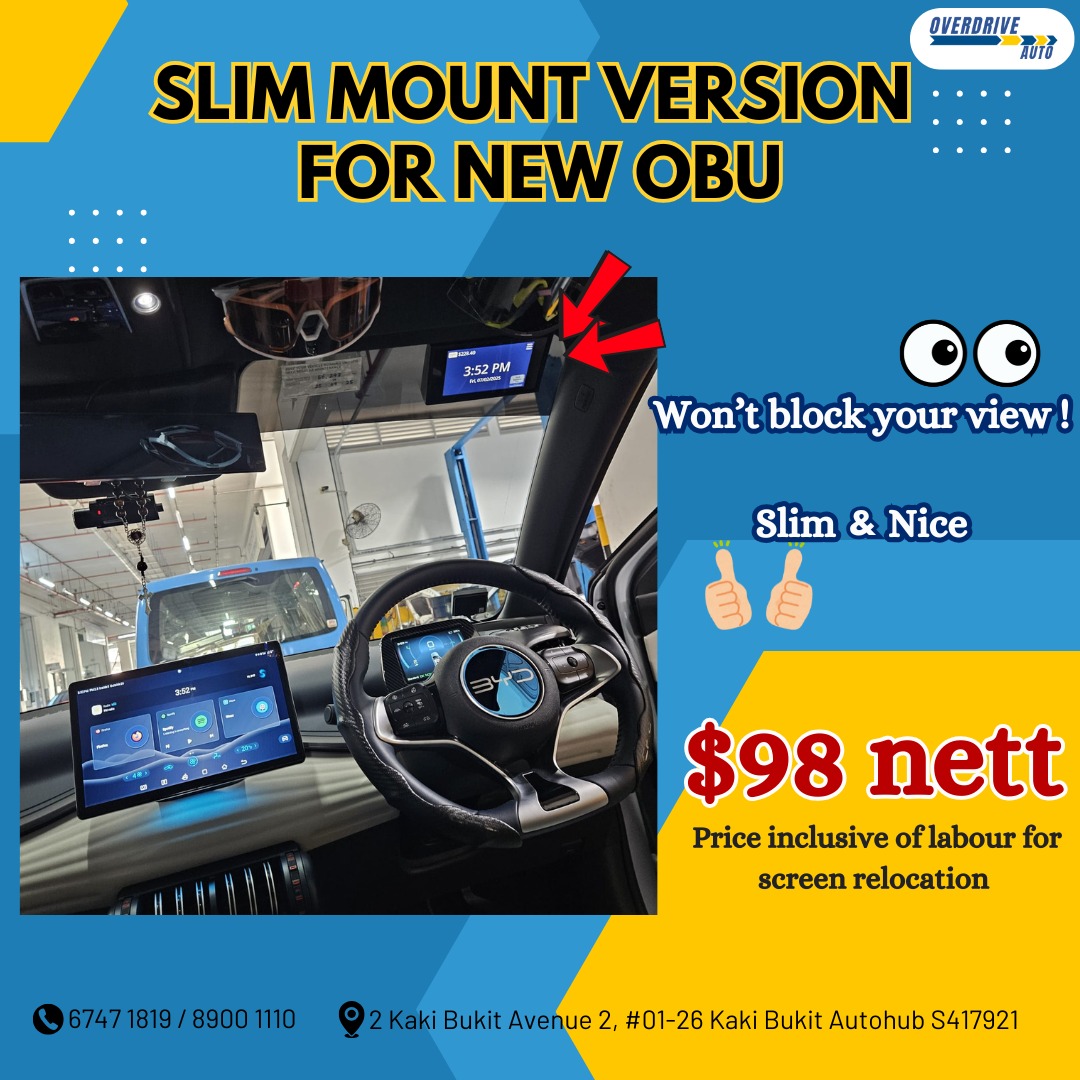 OBU 2.0 SLIM MOUNT OBU 2.0 SCREEN RELOCATION, Car Accessories ...