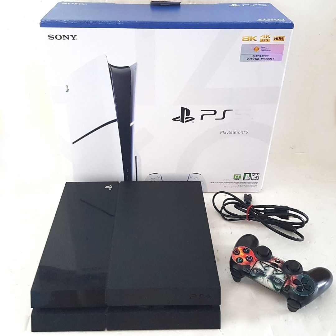 Original Sony PlayStation 4 Console, Model CUH-1006A, Controller, Power ...