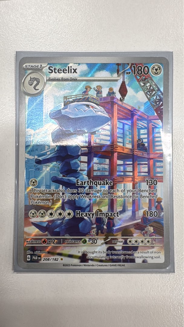 Pokemon Paradox Rift - Steelix, Hobbies & Toys, Toys & Games on Carousell