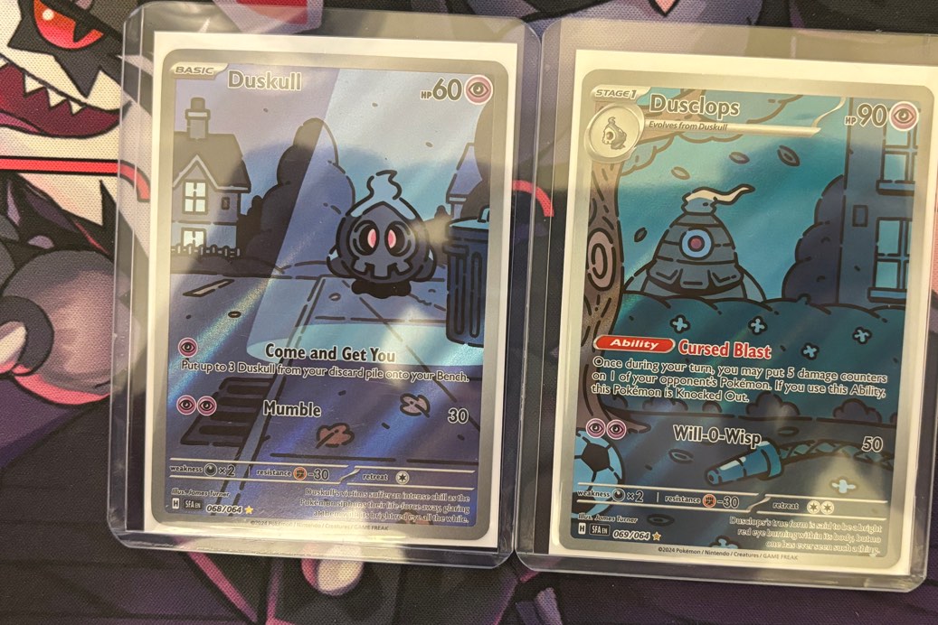 Pokemon TCG Duskull, Dusclops IR, Hobbies & Toys, Toys & Games on Carousell