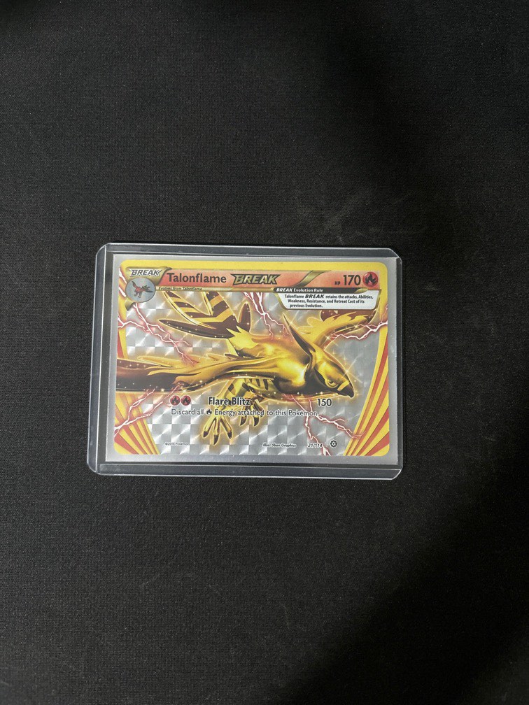 Pokemon TCG Talonflame BREAK, Hobbies & Toys, Toys & Games on Carousell