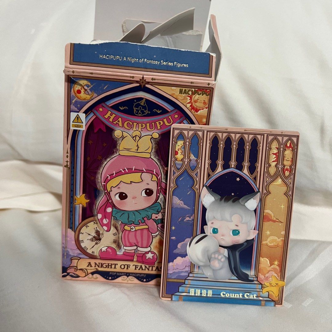 POP MART HACIPUPU A Night of Fantasy Series Figures (Count Cat ...
