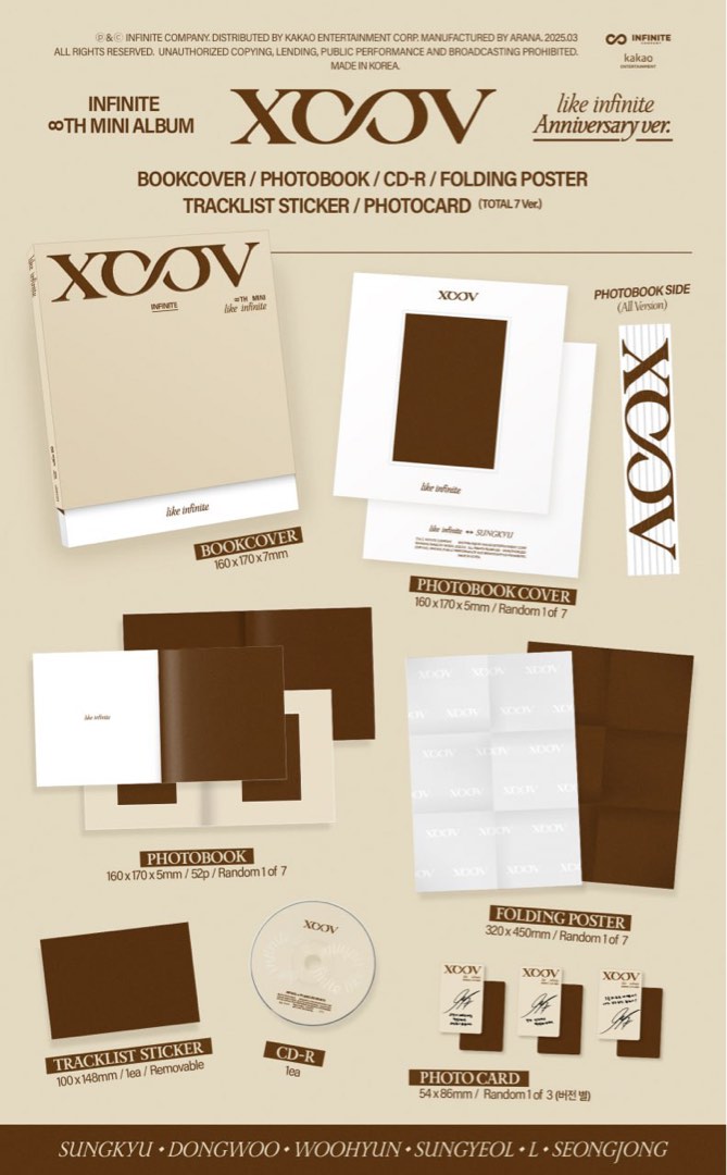 [PREORDER] INFINITE 8th Mini Album - Like Infinite (Anniversary Version ...