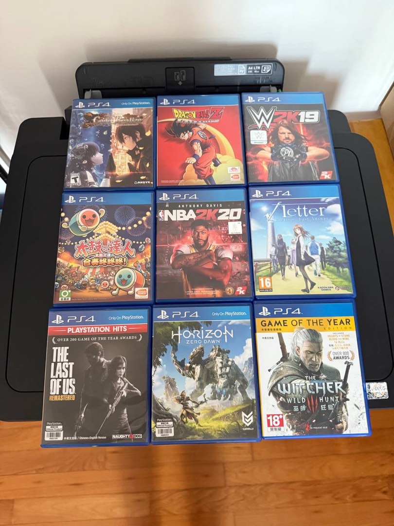 PS4 game Code realize / Dragonball z kakarot / W2K19 / Taiko No Tatsujin / NBA 2K20 / Letter ...