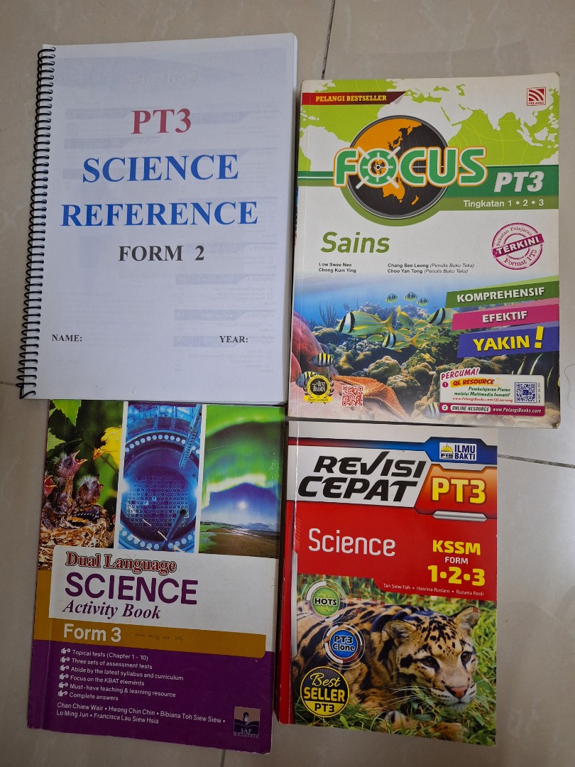 PT3 Science Sains Reference Book Revisi Cepat Tingkatan Form 1 2 3 KSSM ...