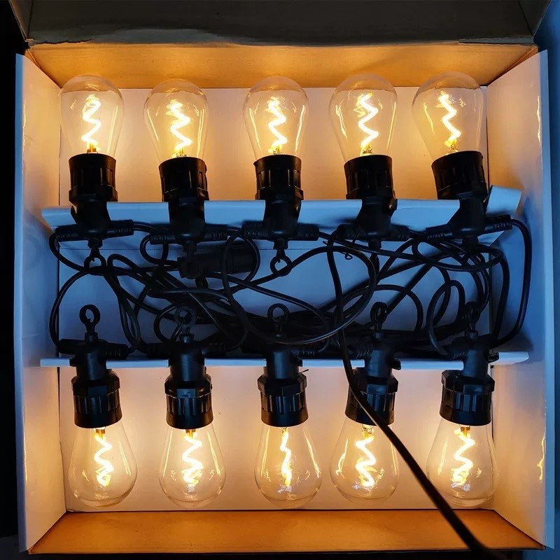 S14 Outdoor Waterproof Bulb String Light 24V Low Voltage Boxed Series ...