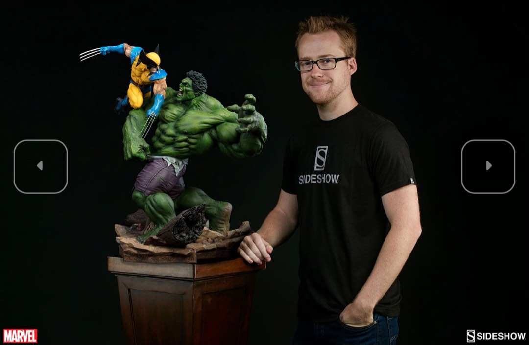 Sideshow Hulk vs Wolverine Marquette, Hobbies & Toys, Collectibles & Memorabilia, Vintage ...