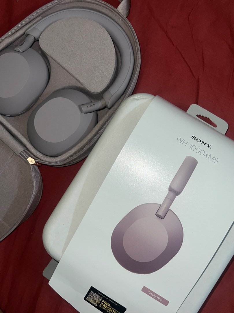 SONY WH-1000XM5 (smoky pink LE SSERAFIM COLLAB), Audio, Headphones ...