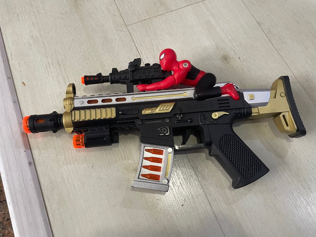 Spiderman gun, Hobbies & Toys, Toys & Games on Carousell